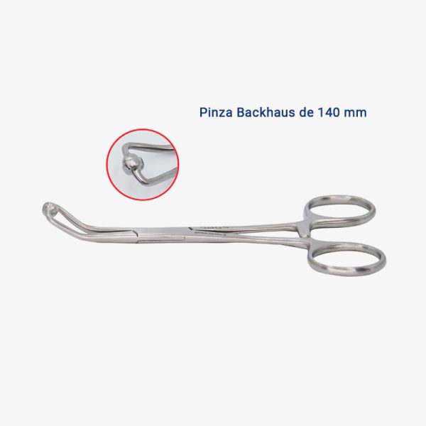 Pinza Backhaus de 140 mm – Fabricación de Unidades Dentales Perú | Tobishi